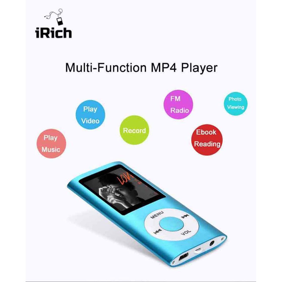 เครื่องเล่นMP3 Player Nano4 พร้อมเมมโมรี่ Micro SD card ความจุ 4GB 8GB ...