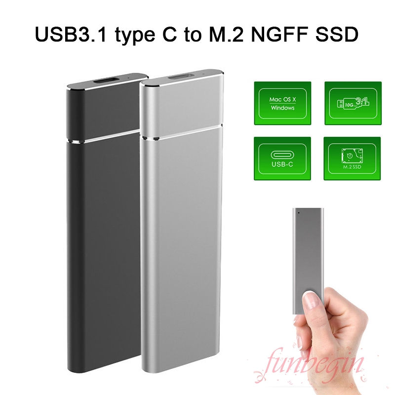 ( Fb ) Usb 3 . 1 Type C M . 2 Ngff Ssd Enclosure อุปกรณ์เชื่อมต่อสําหรับ Windows Vista ...
