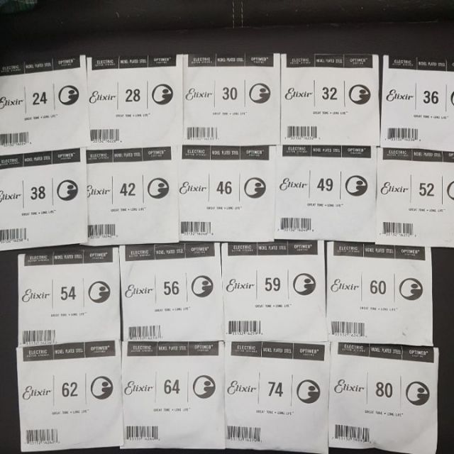 Elixir OPTIWEB / Nanoweb สายเดี่ยว ไฟฟ้า Electric Single Strings มีให้เลือกครบทุกเบอร์ | Shopee ...