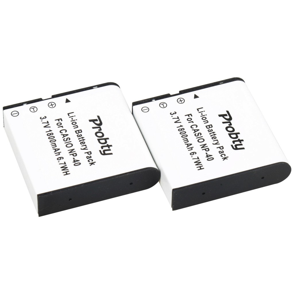 แบตเตอรี่กล้อง 2Pcs 1800mAh NP40 P40 NP40 Digital Camera Battery for ...