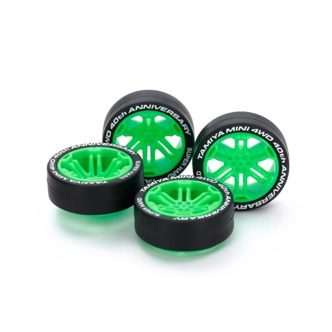 Tamiya 95640 : Mini 4WD 40th Anniversary Low Profile Super Hard Tires ...