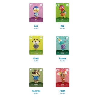 ∋Animal Crossing Series 5 Amiibo Card Villager Raymond Judy Sherb Dom Audie Series 5 Amiibo ...