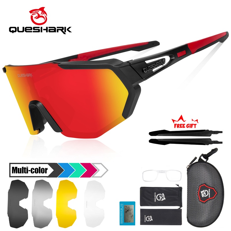 QUESHARK Women Men Photochromic Polarized Cycling Sunglasses Sports MTB ...