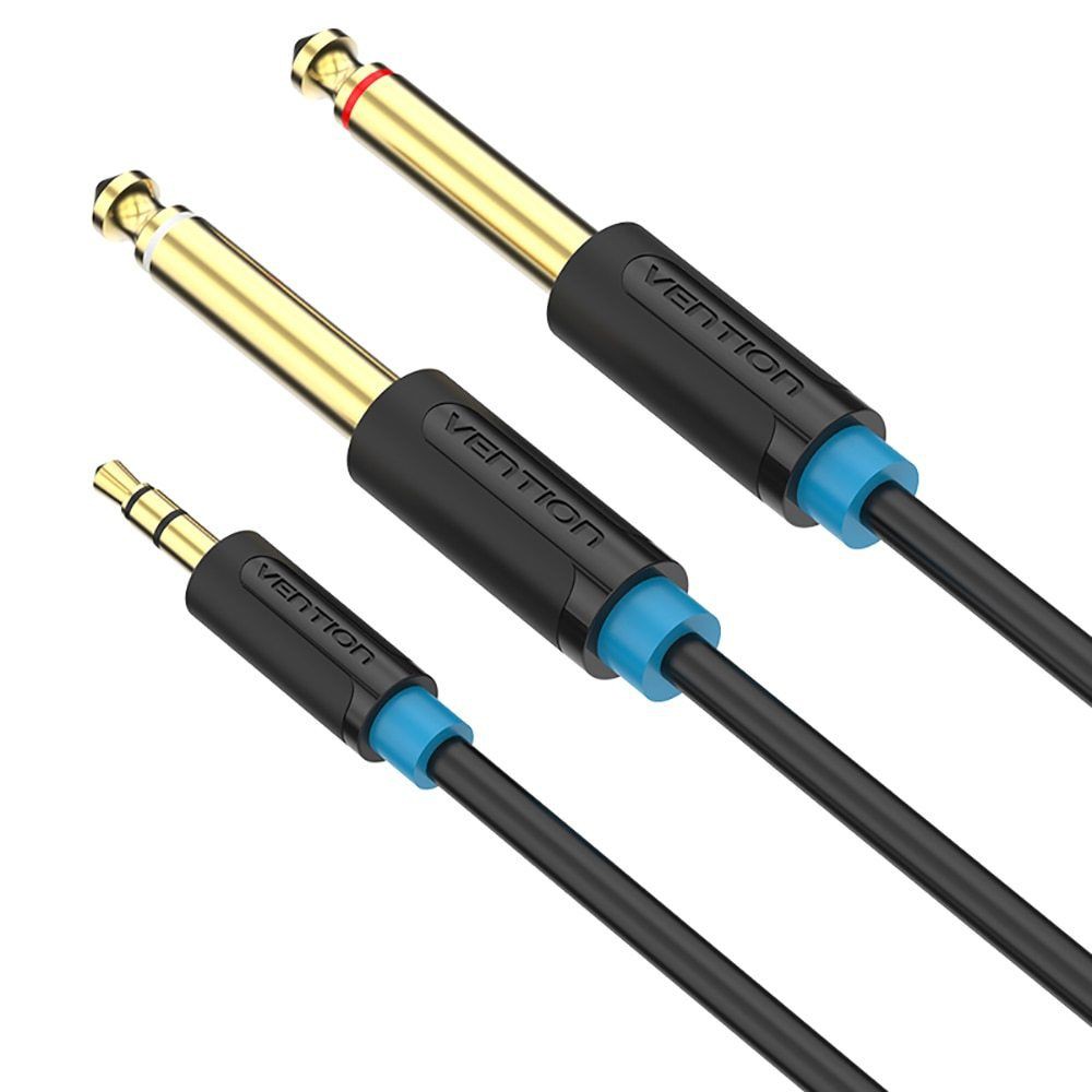 Vention (BACB) 3.5mm to Double 6.35mm Stereo Jack Audio Cable Y-Cable ...