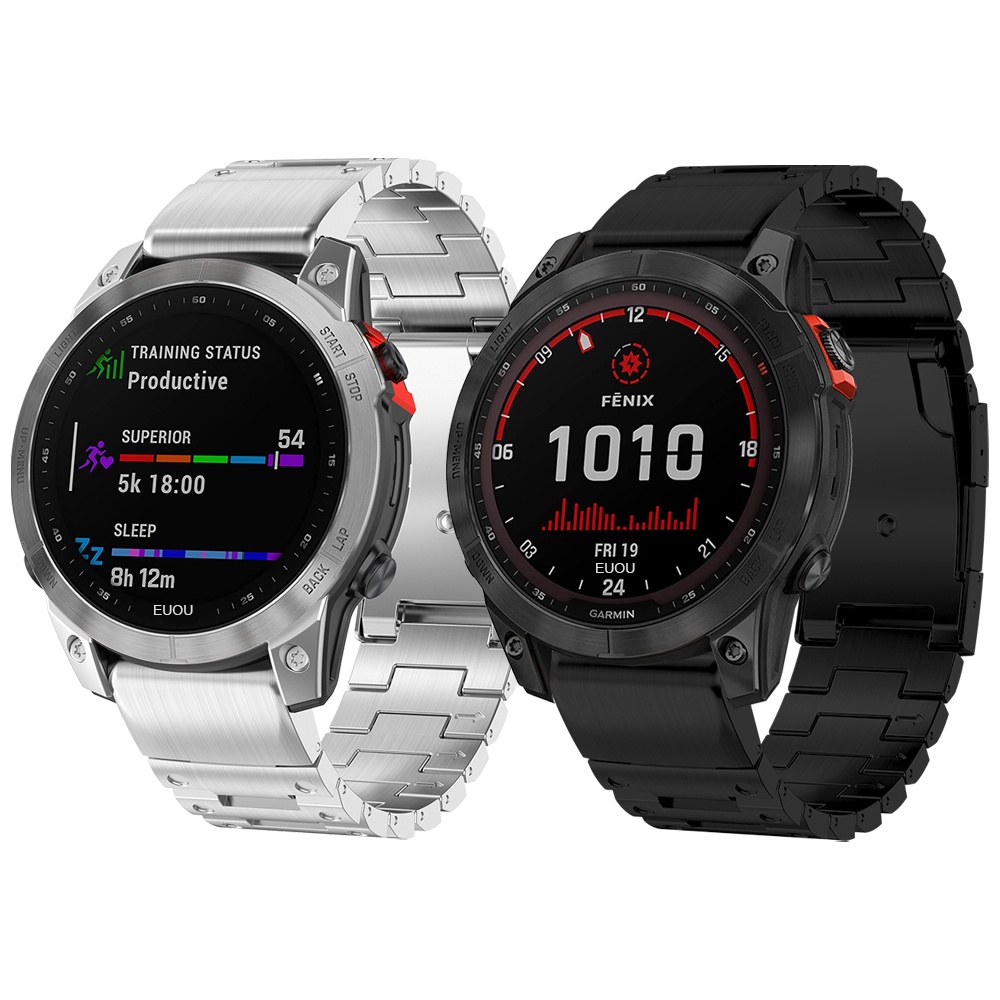 สายนาฬิกาข้อมือสเตนเลส 22 มม. 26 มม. สําหรับ Garmin Fenix 7 7X 6 6X ...