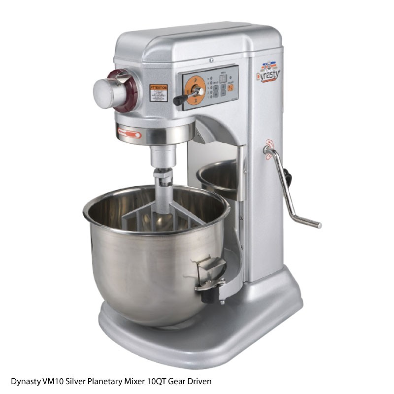 Dynasty VM10 Silver Planetary Mixer 10QT Gear Driven เครื่องผสมอาหาร 10 ...