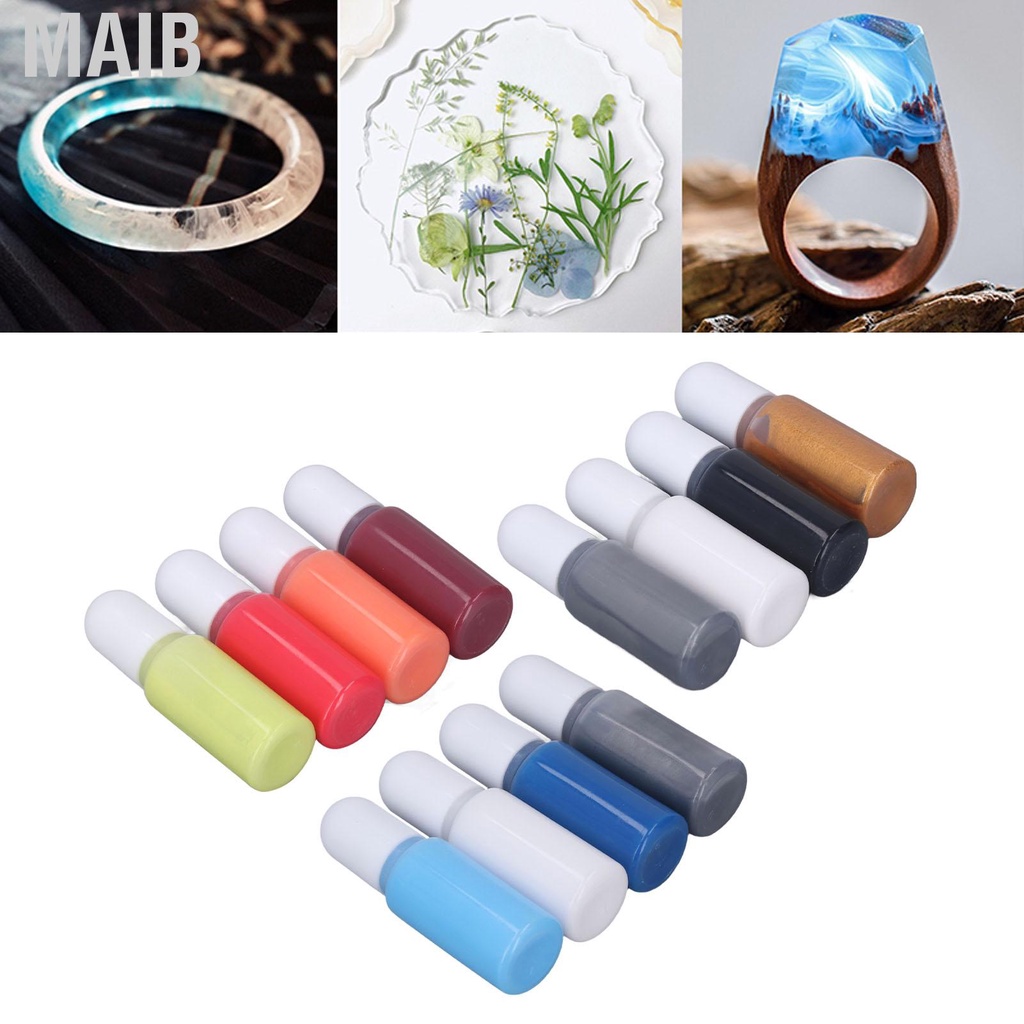 Maib Epoxy Resin Pigment Wide Applications 4 Colors Dye for Clothing ...