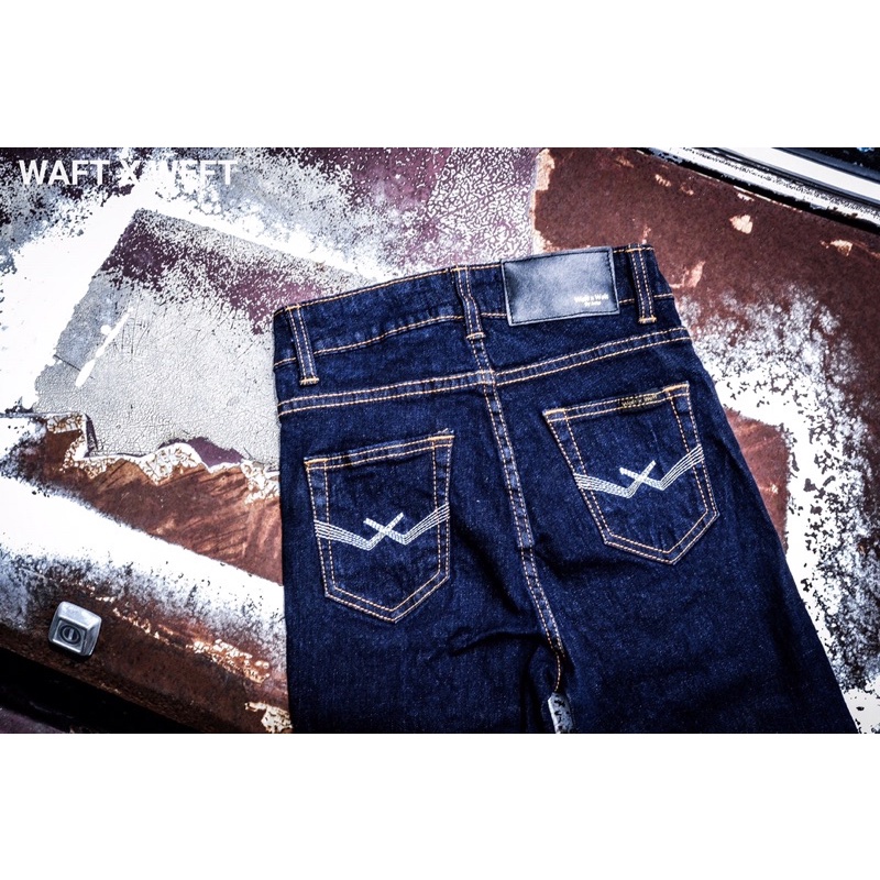 ลิขสิทธิ์แท้ WAFT X WEFT LIQUID INDIGO 12 oz. - sixoz_denim - ThaiPick