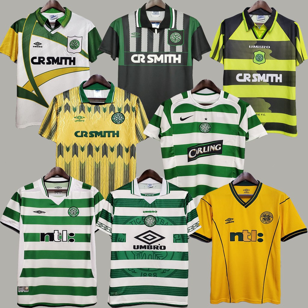 Celtic retro jersey 97 99 Celtic home jersey 95 96 Celtics away jersey ...
