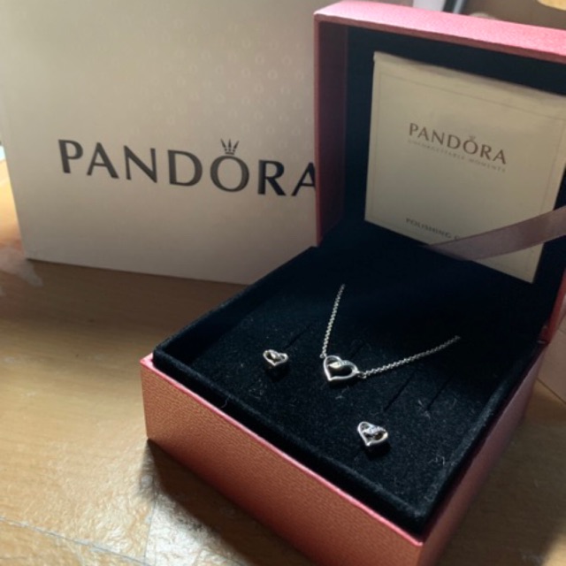 Pandora gifts set ชุดสร้อยคอ+ต่างหู แพนโดร่า - napapornthiamsuwan ...