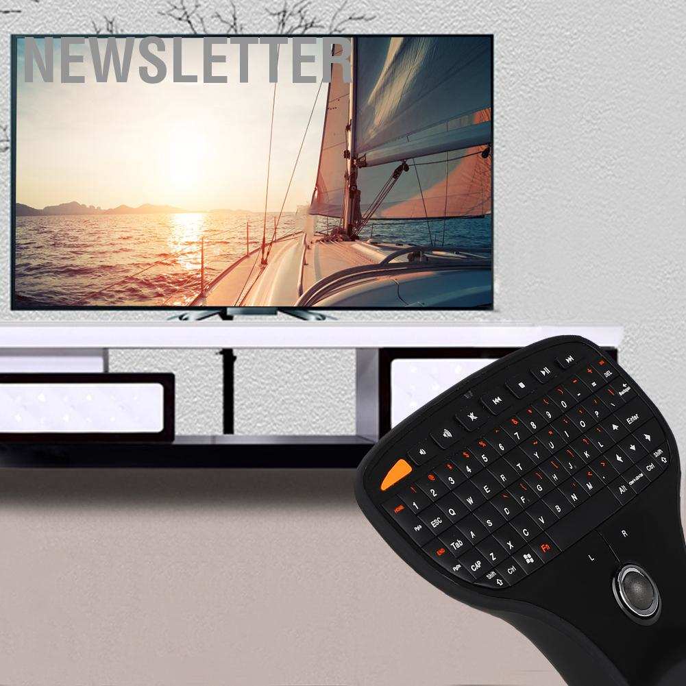 Newsletter N5901 Qwerty คีย์บอร์ดไร้สาย 2.4G มัลติมีเดีย Usb สําหรับ ...