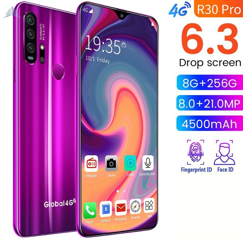 R30 8 G Ram 256 G Rom 6 . 3 หน้าจอแบบเต็ม Sim 4 G - ladybeststore.th ...