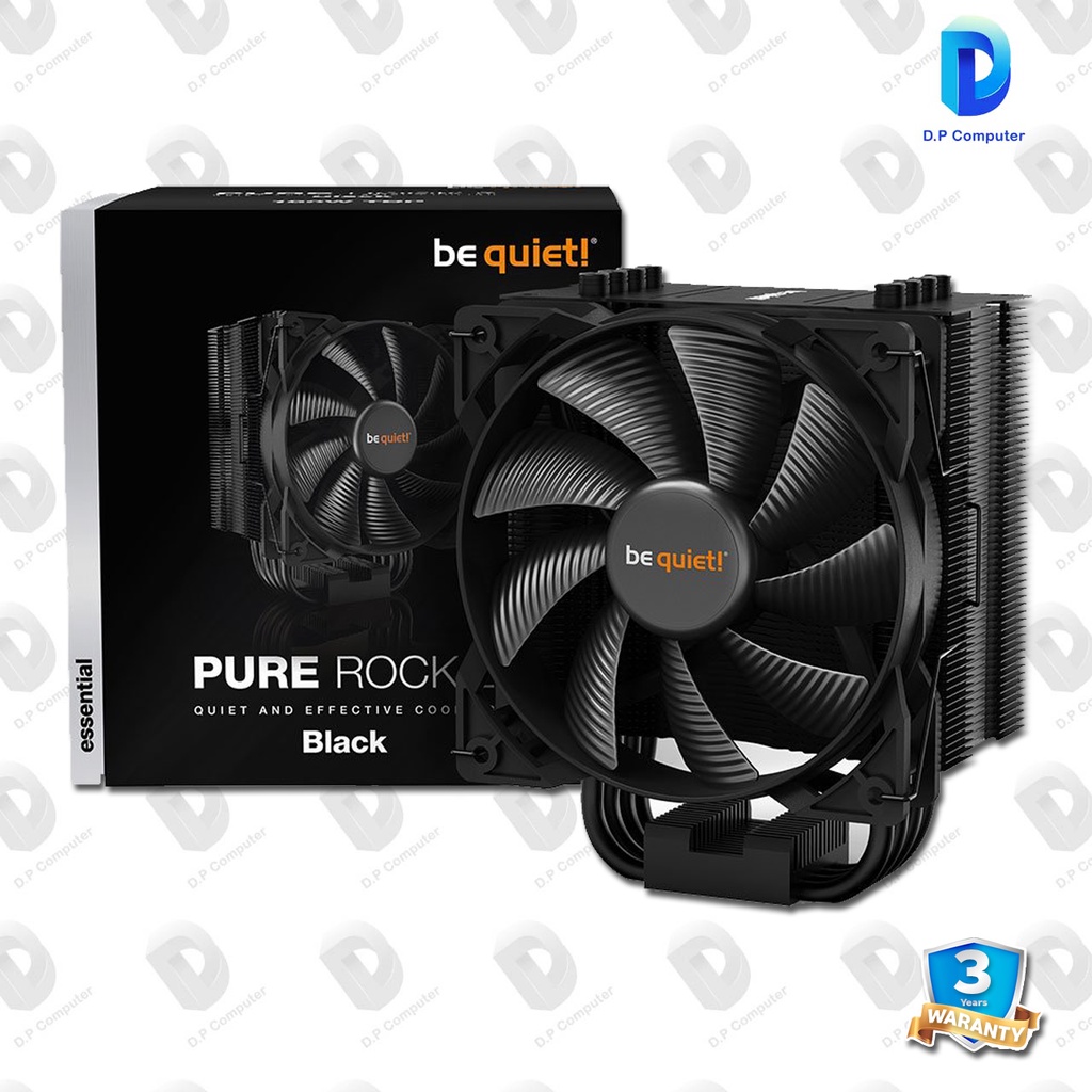 ซิงค์ระบายความร้อน BE QUIET CPU Cooler PURE ROCK 2 Black รับประกัน 3 ปี ...