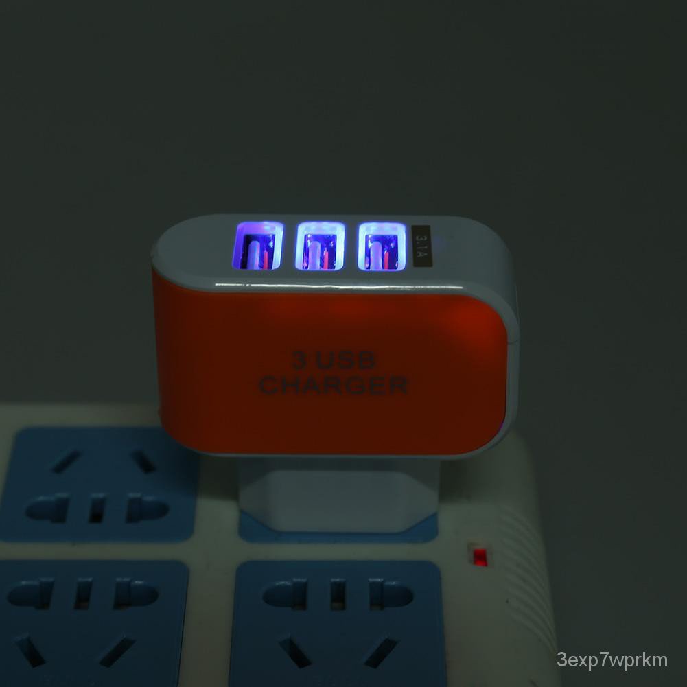 Special offerTop 3USB EU Plug LED Mobile Phone Chargers Multi-Head ...