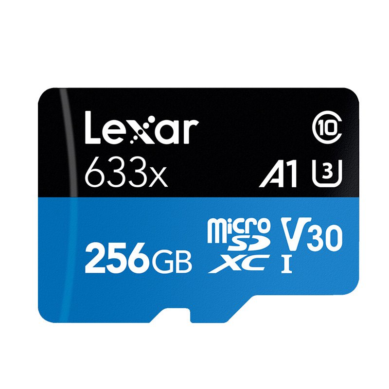 drone memory card Lexar 95MBs micro sd card 633x 256GB car microsd ...