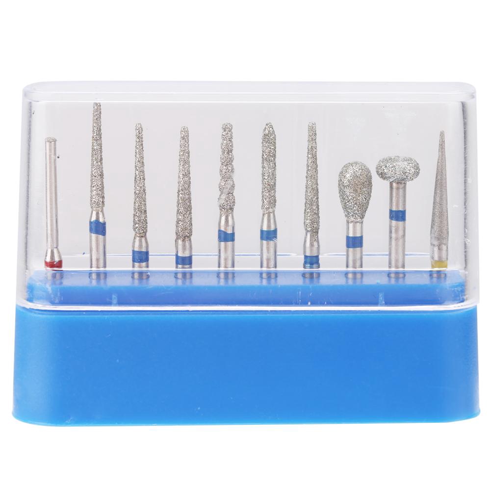 10pcs /set High Speed Dental Tungsten Steel Crown Metal Cutting Burs FG ...