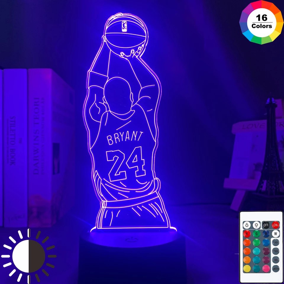 Kobe Bryant โคมไฟ Led 3D สําหรับตกแต่งเป็นของขวัญ - benehdiy.th - ThaiPick