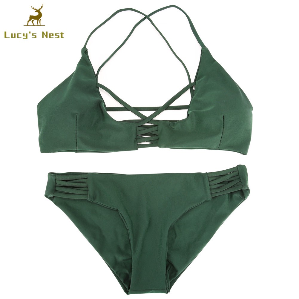 แฟชั่นสตรีชุดว่ายน้ําบิกินี่เอวต่ําทรง Bandage เซ็กซี่ - greenlife01.th ...