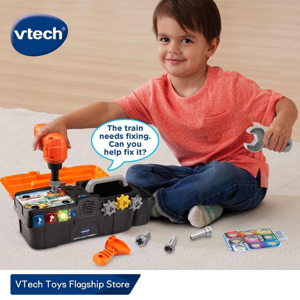 VTech Drill Learn Toolbox Role-Play Toys Pretend Play Boys Toys Kids 2 ...
