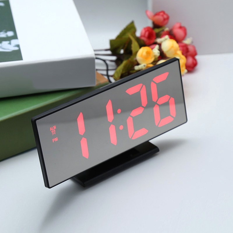 【YOOL】 Desktop Led Digital Snooze Alarm Clock Night Table LCD Lamp ...