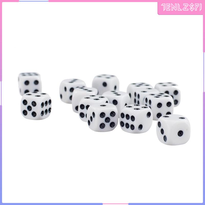 ขายดี ลูกเต๋าหกด้าน D6 12 มม อุปกรณ์เสริม สําหรับ Dd Rpg Mtg สีดํา และ