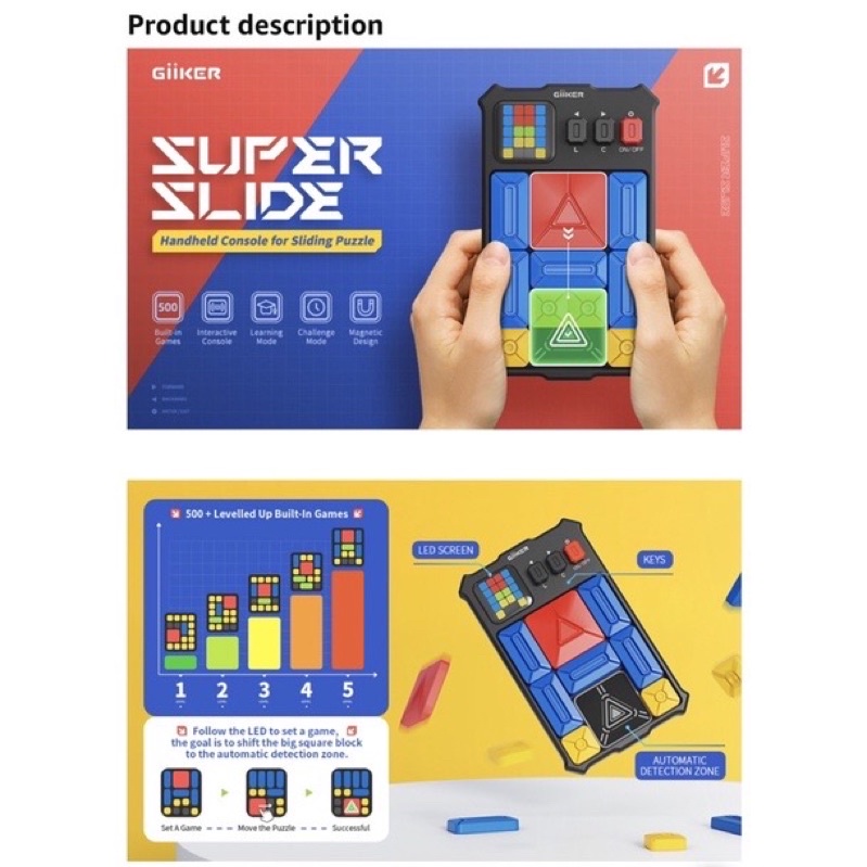 Giiker Super Slide แถมฟรี️Mini Slide พร้อมทั้งเซตในกล่องของแท้นำเข้า ...