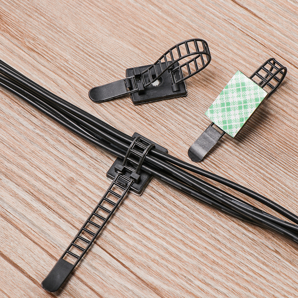 LY Firm Adjustable Cable Clip Tie Cable Clamp Fixer Holder Self ...