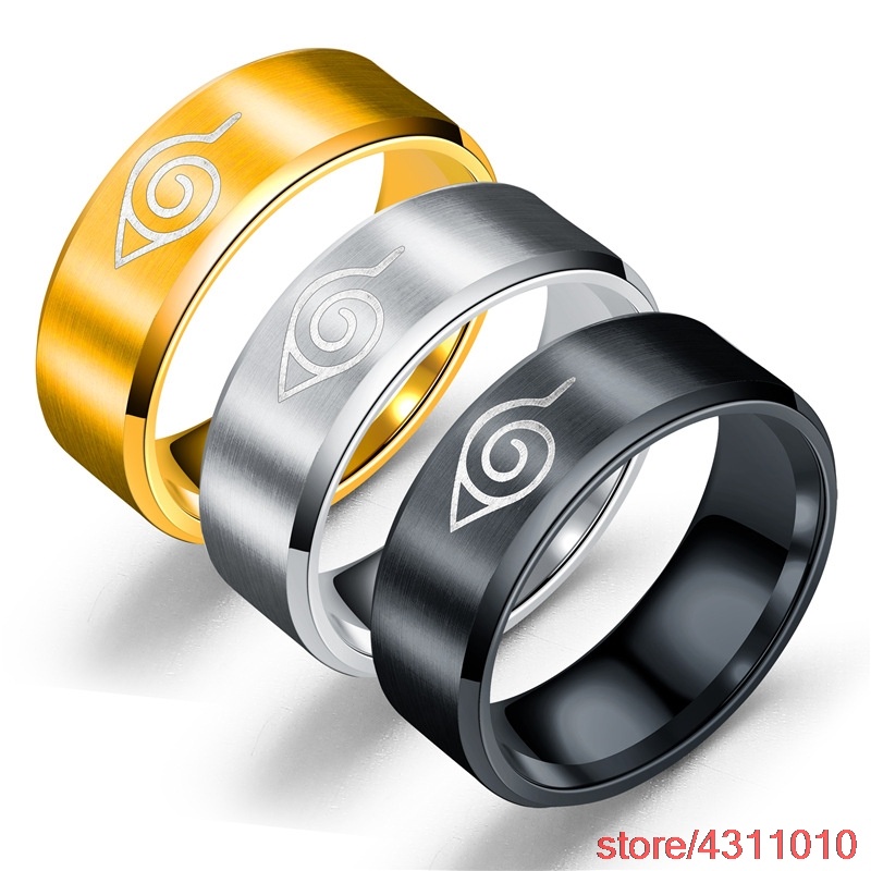 วิกผมAnime coslay konoha finger Rings fashion unk Men women Rings ...