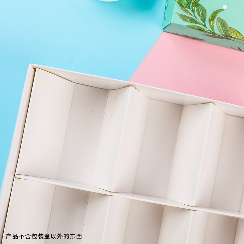 US polyester packaging gift box mung bean cake nougat 6 capsules ...