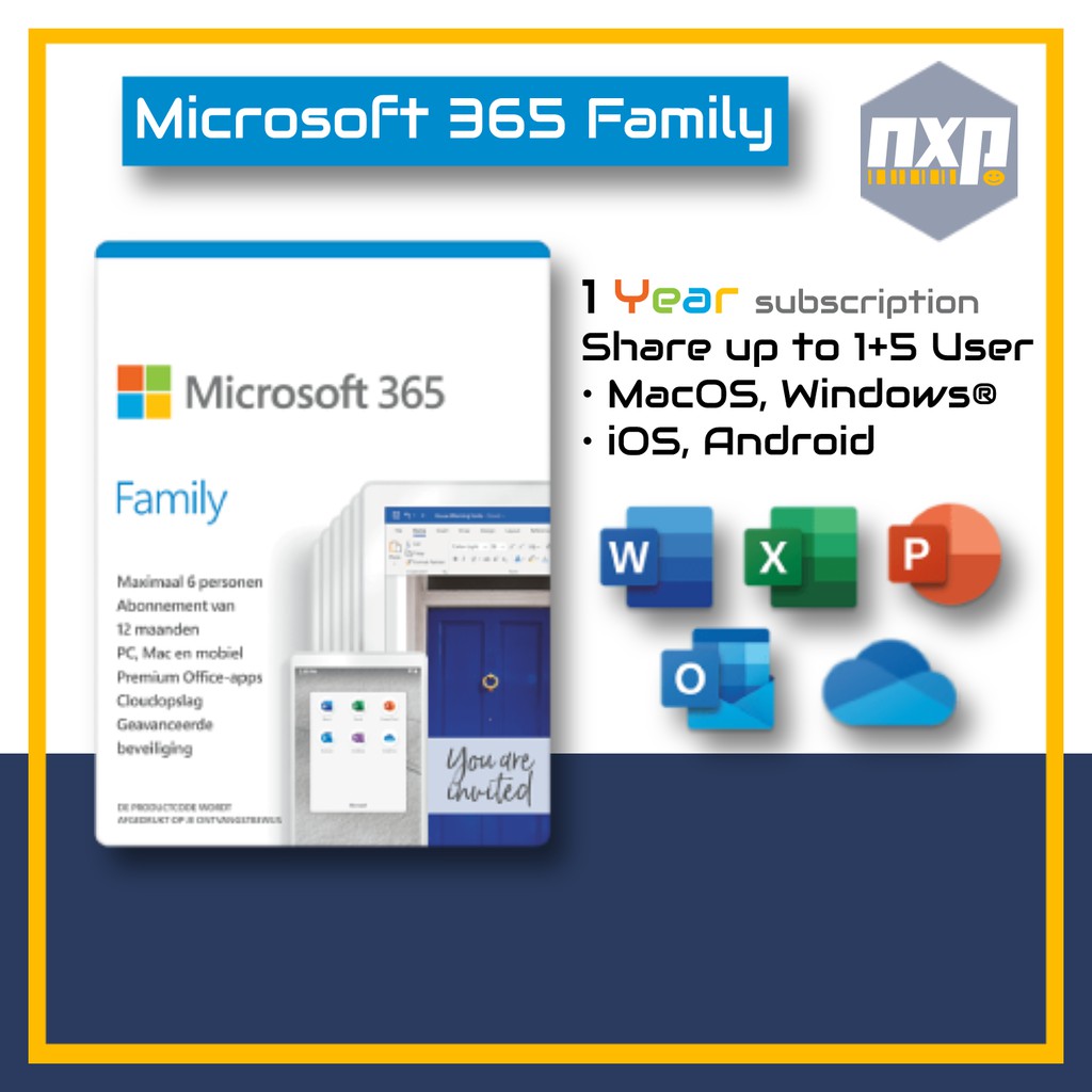 Microsoft 365 Family 1 Year (15User) - ntp168 - ThaiPick