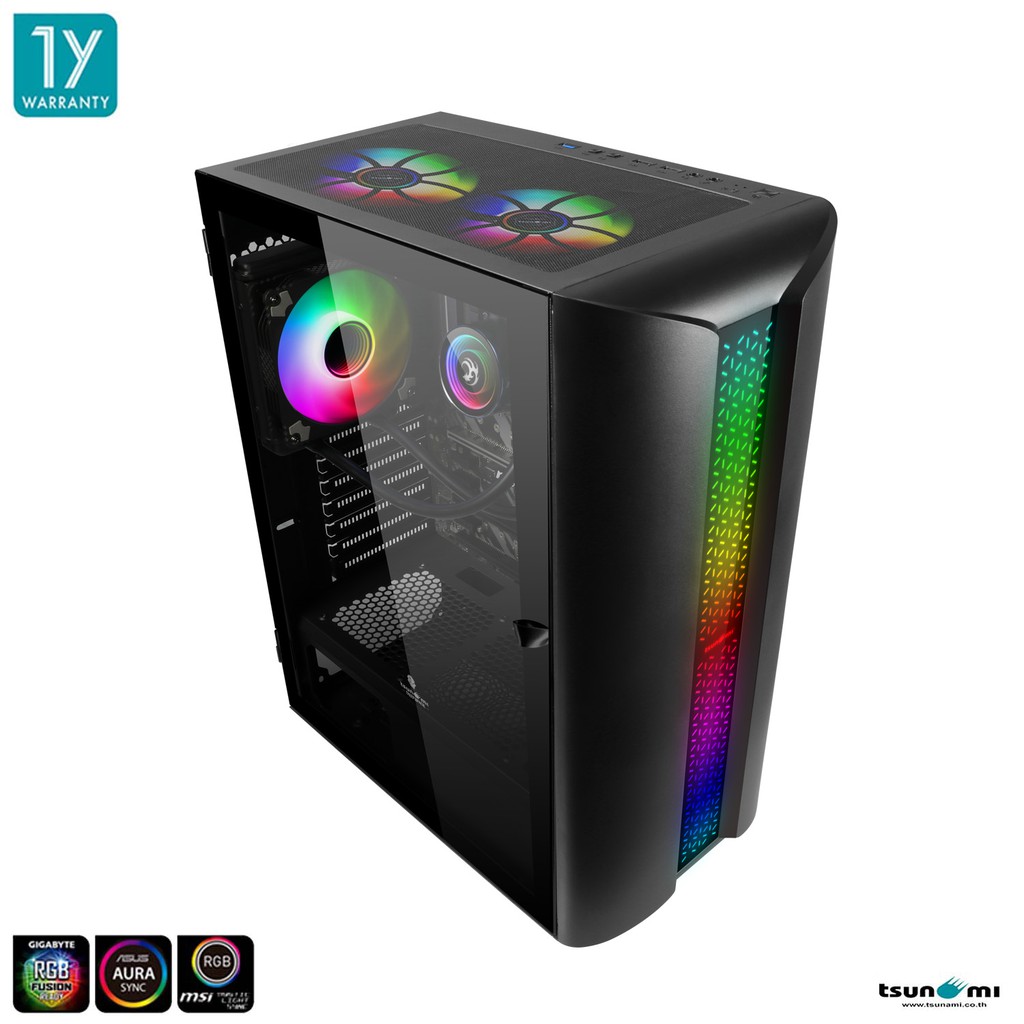 เคสคอมพิวเตอร์ Tsunami 211-G Cooling Combo KK Unlimited Deepspace ARGB ...