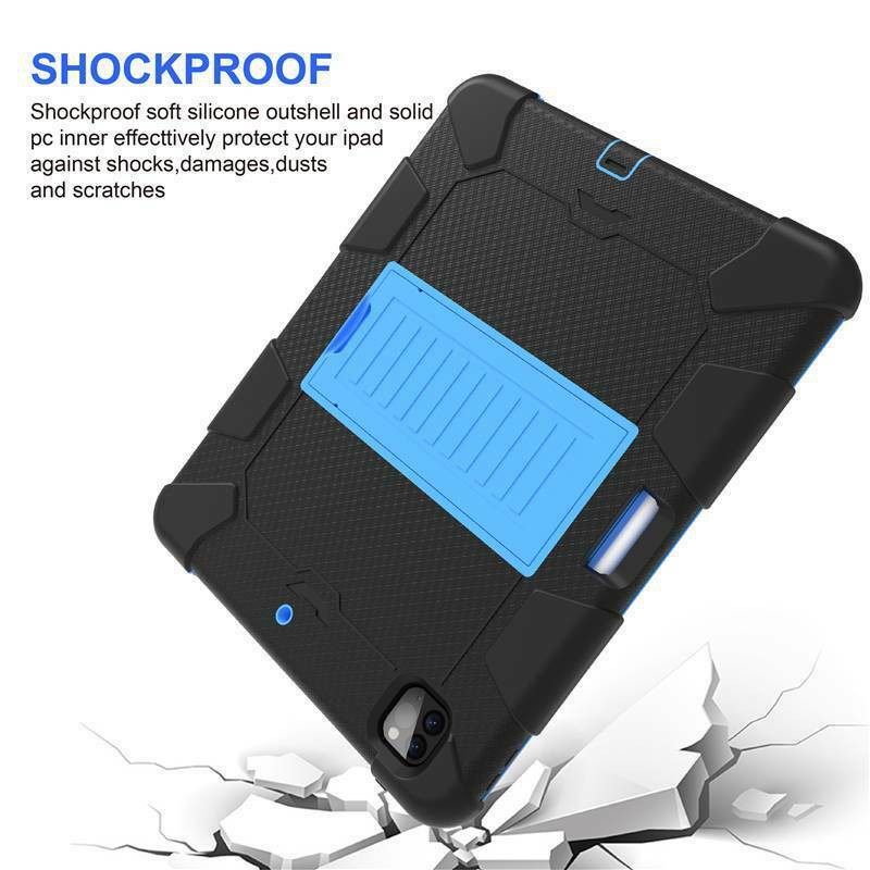 Shockproof Hybrid Heavy Duty PC Silicone Hard Stand Tablet Case Cover ...