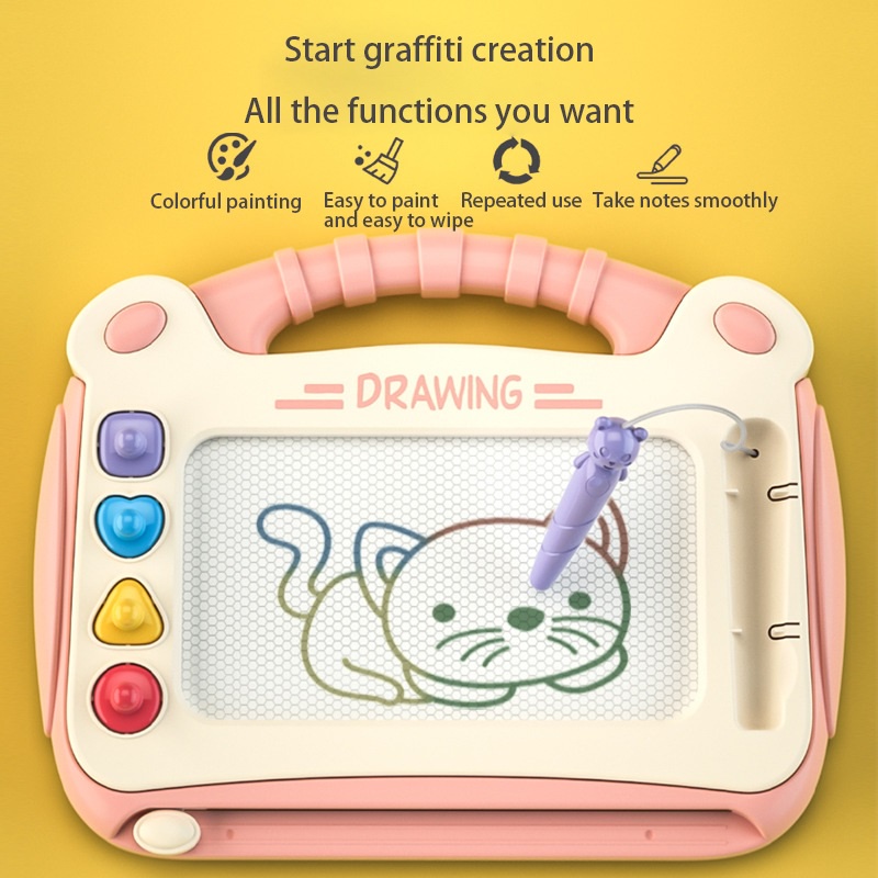 Montessori Educational Toy Magnetic Drawing Tablet Creative Painting ...