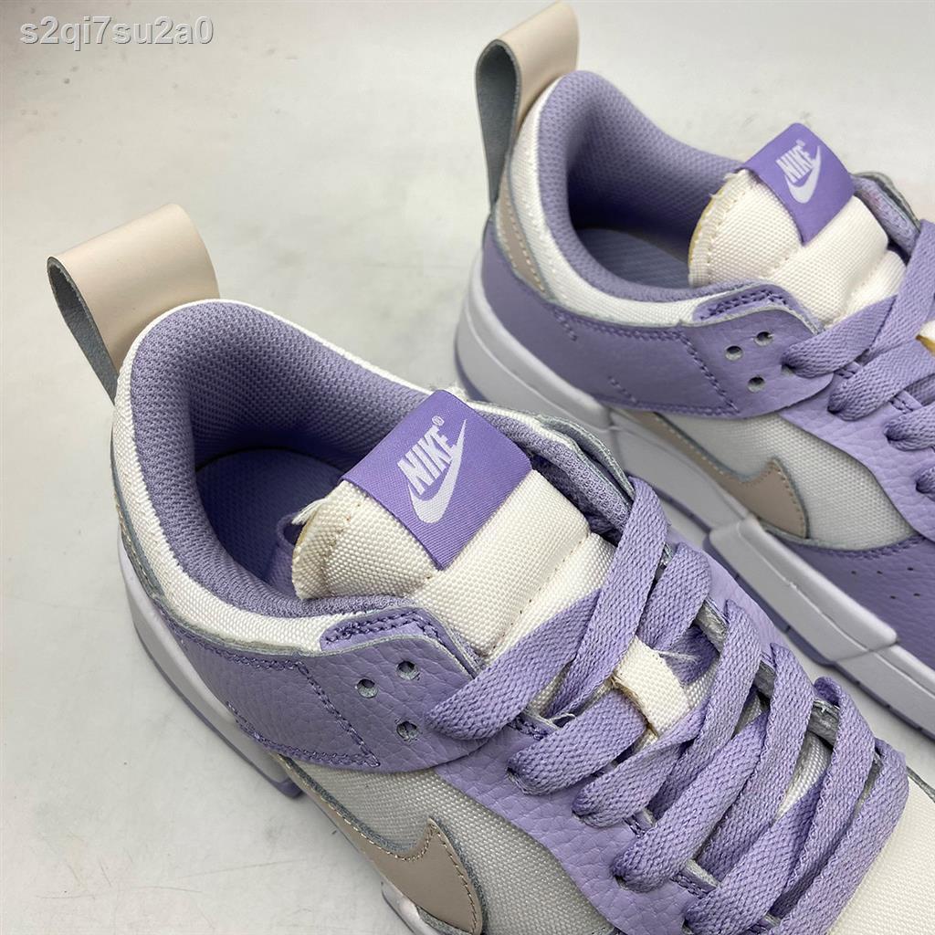 NK Dunk Low Disrupt White/Desert Sand-Ghost รองเท้าผ้าใบสำหรับสตรีและ ...