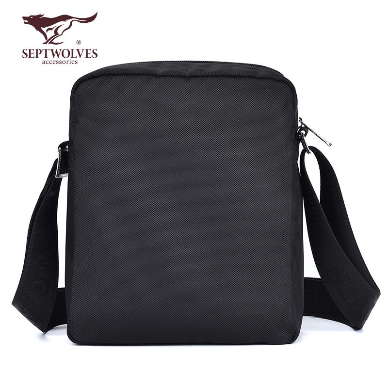 ♙Seven wolves shoulder bag men s messenger bag men s bag casual canvas ...