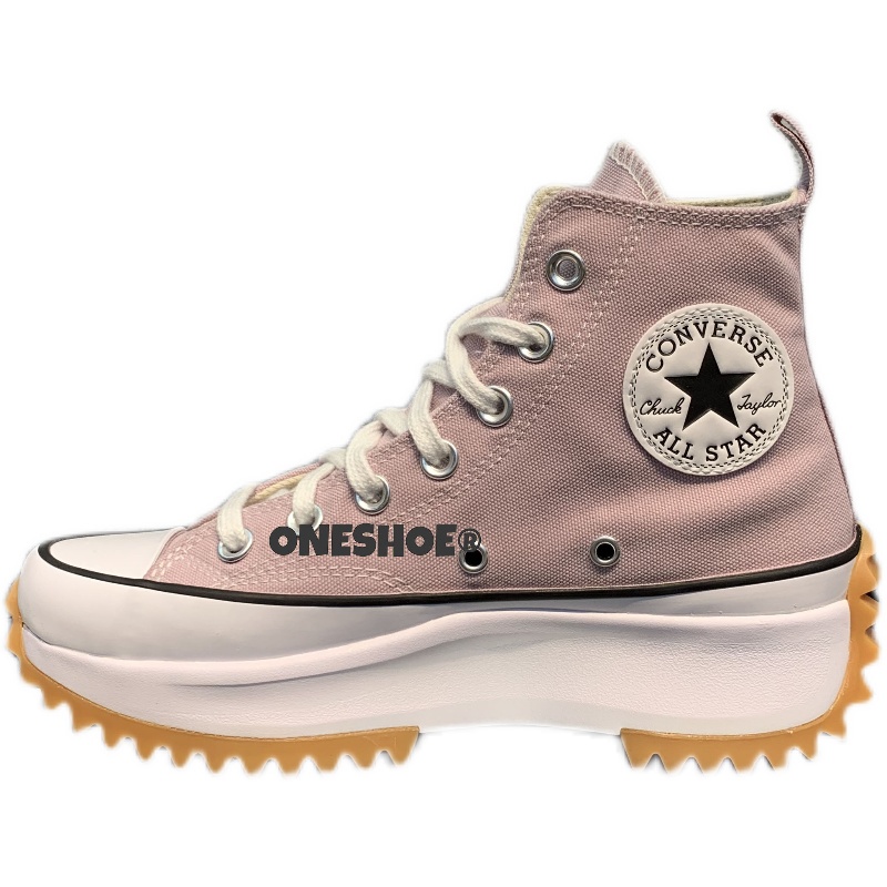 ท่องเที่ยวﺴConverse Run Star Hike สีชมพูอ่อนเพิ่มรองเท้าผ้าใบลำลองส้น ...
