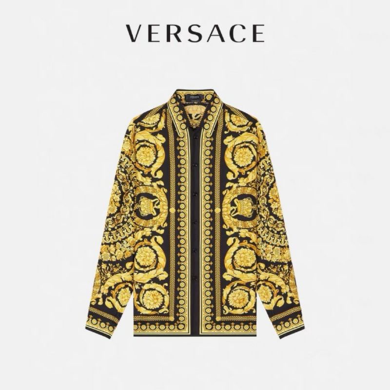 VERSACE BAROCCO FW91 PRINT SILK SHIRT - mavika8 - ThaiPick