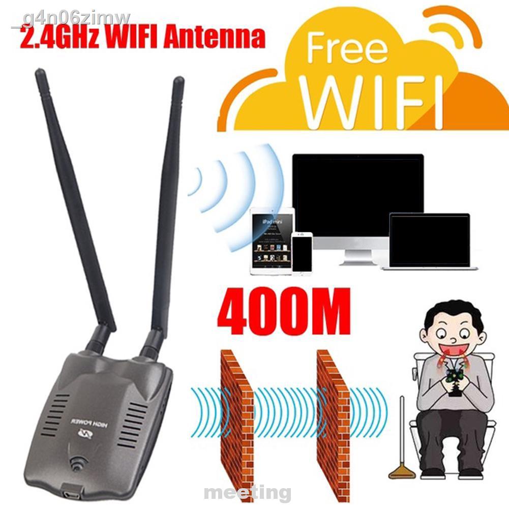 Long Range USB Wifi Adapter Dual Antenna Wireless Free Internet Ralink ...