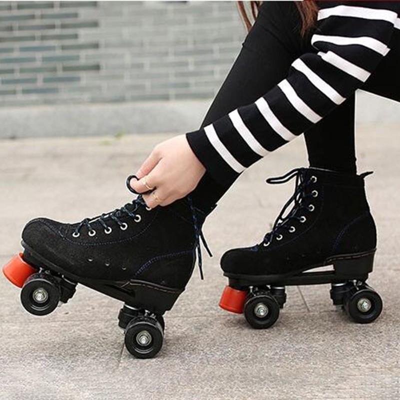 Adult Double Row Skates Roller Skates Men and Women Double Row Wheel ...
