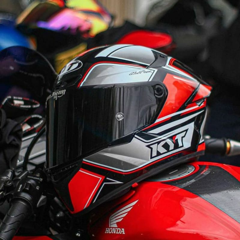 KYT TT COURSE TOURIST RED FLUO - modybigbike - ThaiPick