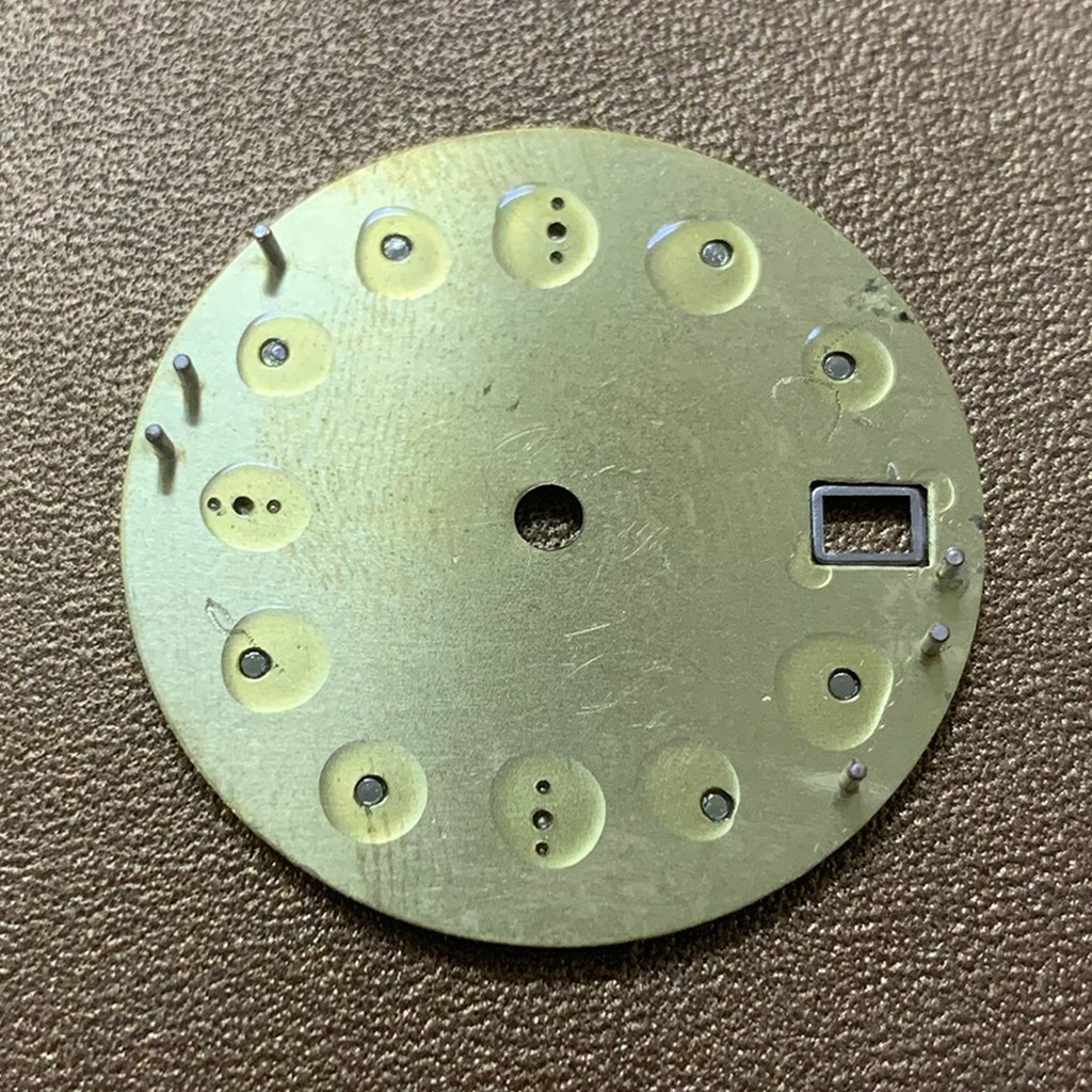 28.5MM White Shell Surface Watch Dial Replacement Green Luminous Watch ...