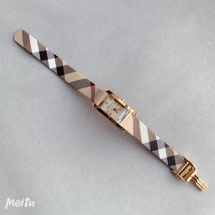 BURBERRY Pioneer Gold Dial Gold Ion-plated Ladies Watch BU9509 ...