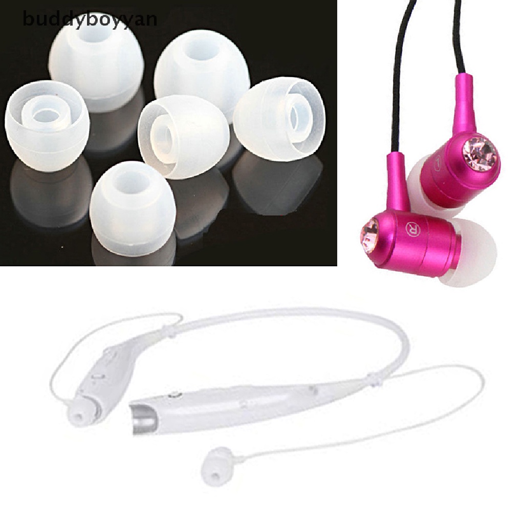 BBTH 50 Pairs Small Sized Clear Silicone Earphone Earbud Replacement ...