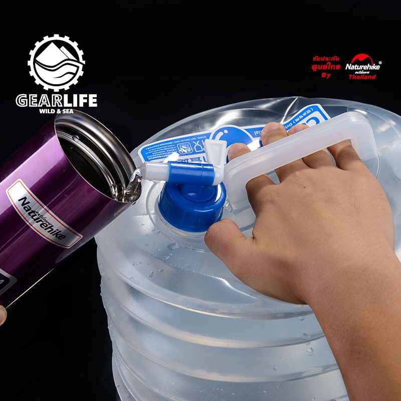 (ศูนย์ไทย) Naturehike ถังน้ำพับได้ 5L / 10L / 15L ถังน้ำดื่ม ถังน้ำ ถังพลาสติก ถัง PE ...