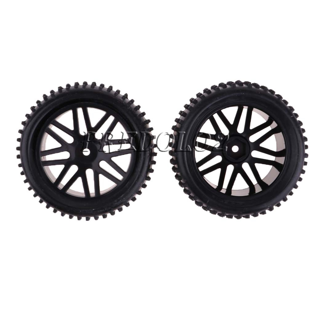 [PREDOLO2] 4Pcs RC Tires & Wheel Rim for RC Car HSP Redcat HPI Axial ...