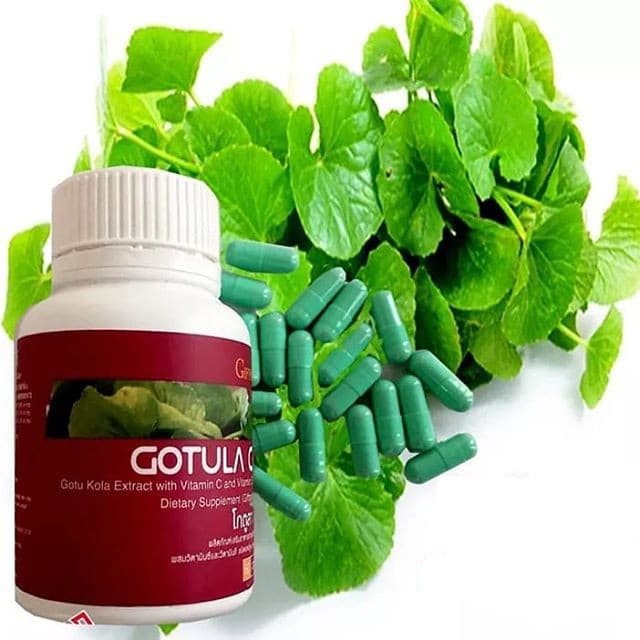 โกตูล่า ซี-อี Gotula C-E (60 แคปซูล) สารสกัดจากใบบัวบก ใบบัวบก บรรเทา ...
