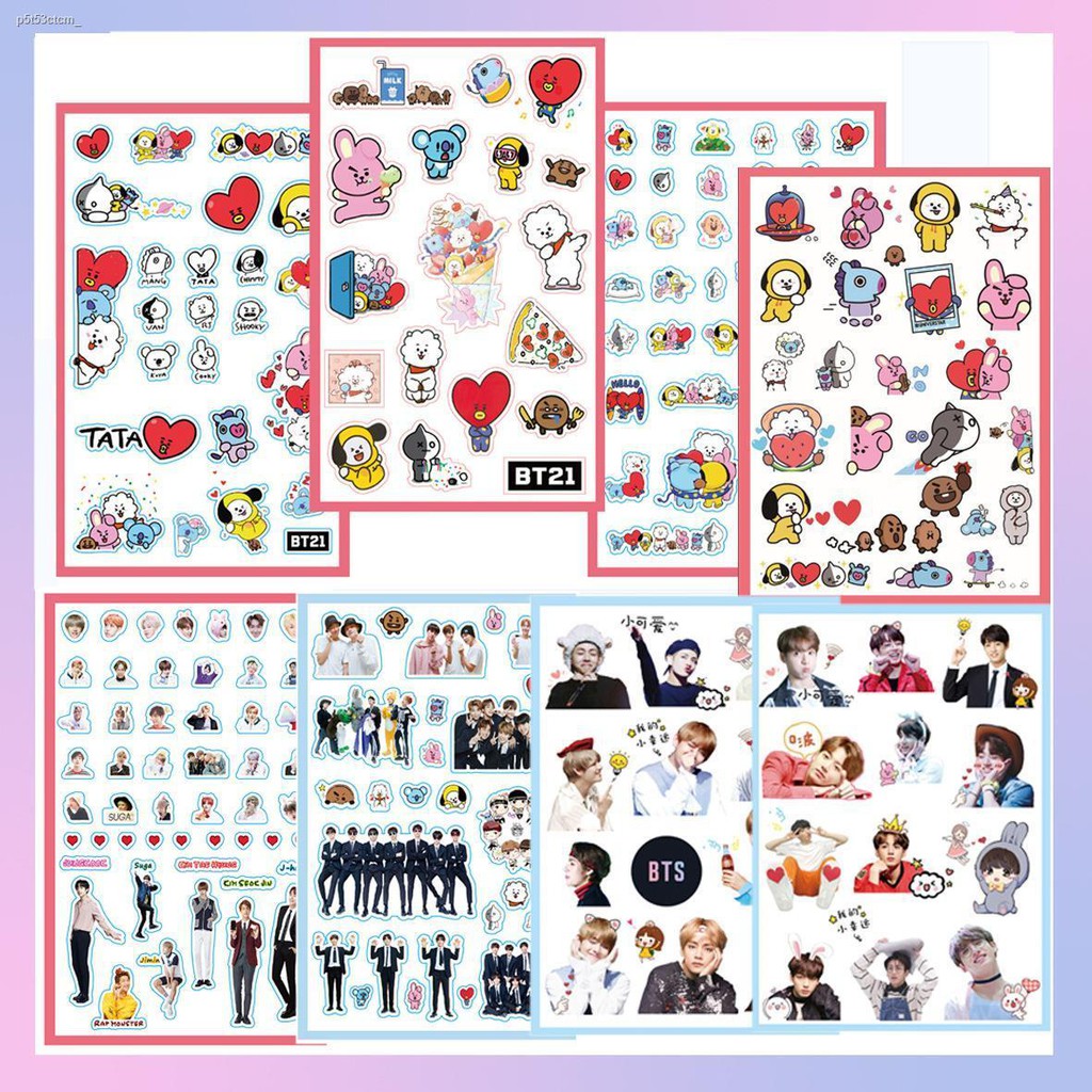 BTS stickersสติ๊กเกอร์ BTS ☜BT21 sticker | Shopee Thailand