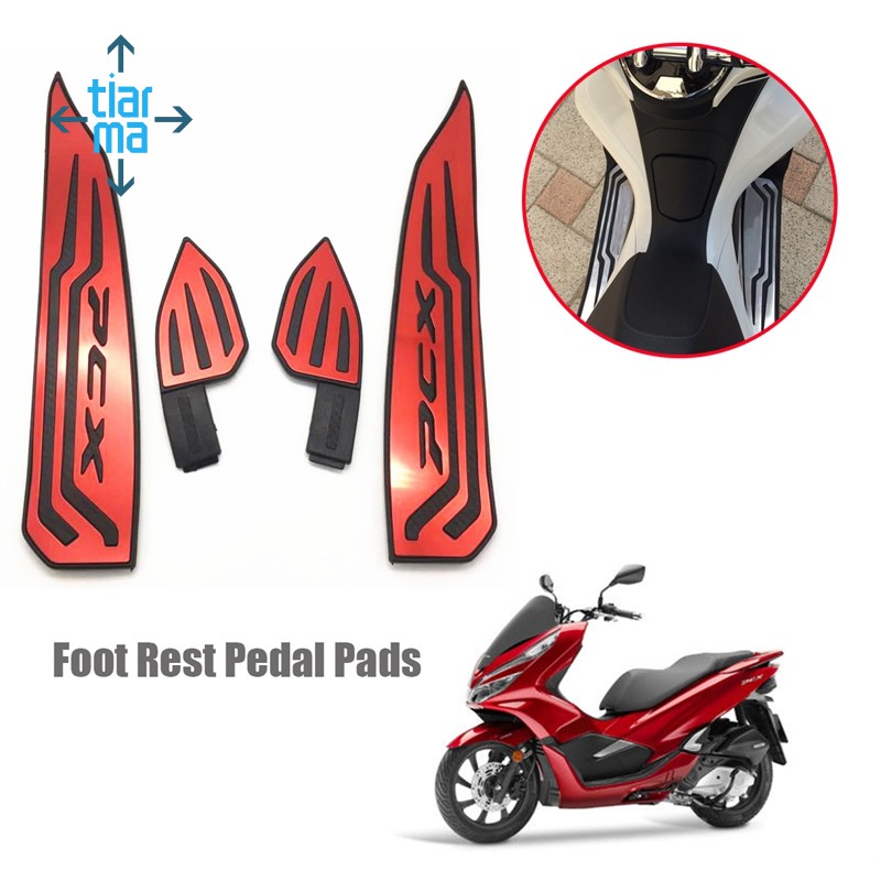 แผ่นเหยียบวางเท้าสําหรับ honda pcx 125 150 18-19 สีแดง - tiarma.th ...