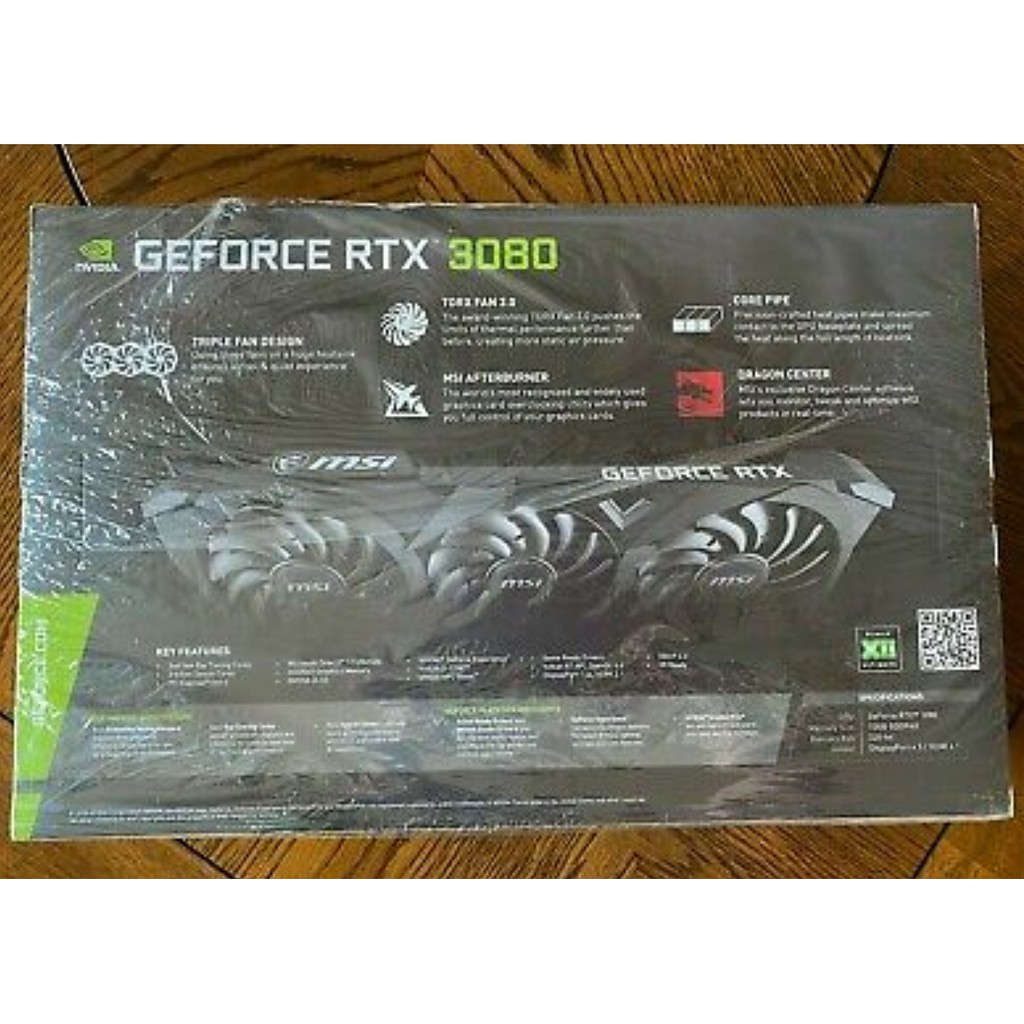 Brand new MSI Ventus 3X gigabyte GeForce RTX 3080 - bsd1p6gflb - ThaiPick