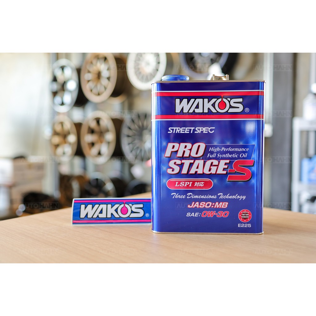 (ส่งฟรี) น้ำมันเครื่อง WAKOS Pro Stage-S 0W-30 10W-40 1L และ 4L แถมฟรีสติ๊กเกอร์แท้ - autohahn ...